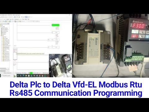 Delta Plc to Delta Vfd-EL Modbus Rs-485 Rtu Communication Programming ...