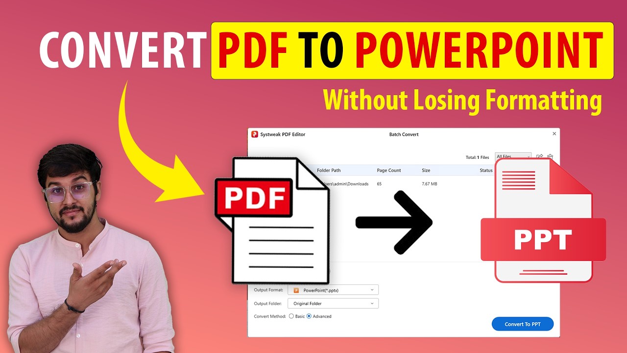 Convert PDF to PowerPoint Without Losing Formatting | Offline PDF to ...