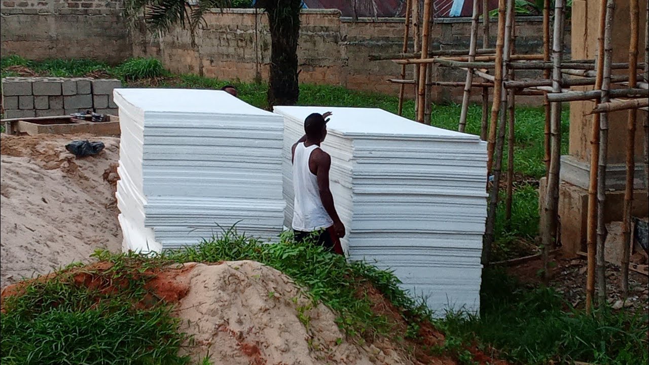 Polystyrene Ceiling Design: Anambra Ceiling project - YouTube