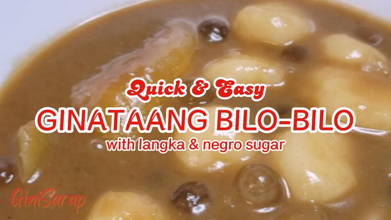 Pinoy Miryenda | Ginataang Bilo-Bilo | with Langka & Negro Sugar ...