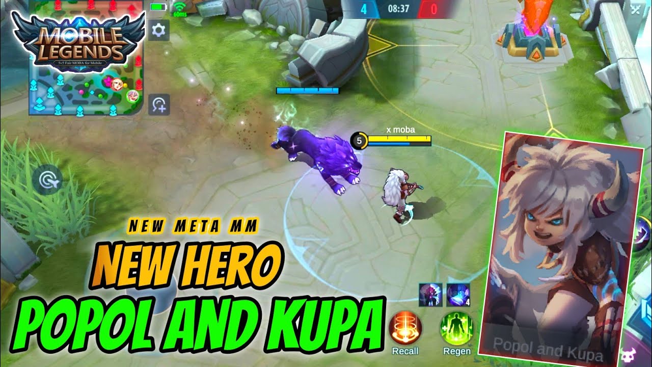 New Hero Popol And Kupa : Mobile Legends Bang Bang - YouTube
