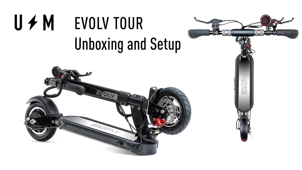Setting up your EVOLV Tour Electric Scooter - YouTube