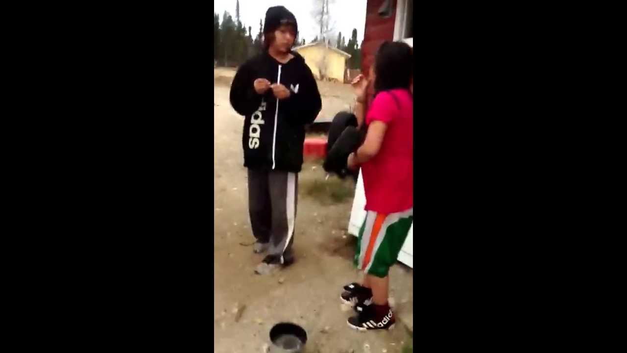 Girl punches boy in the face - YouTube