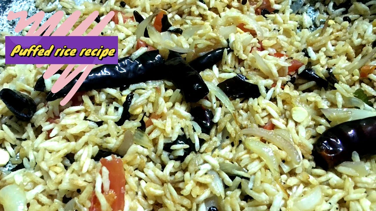 puffed rice recipe / puffed rice upma / uggani recipe / Pori Upma - YouTube