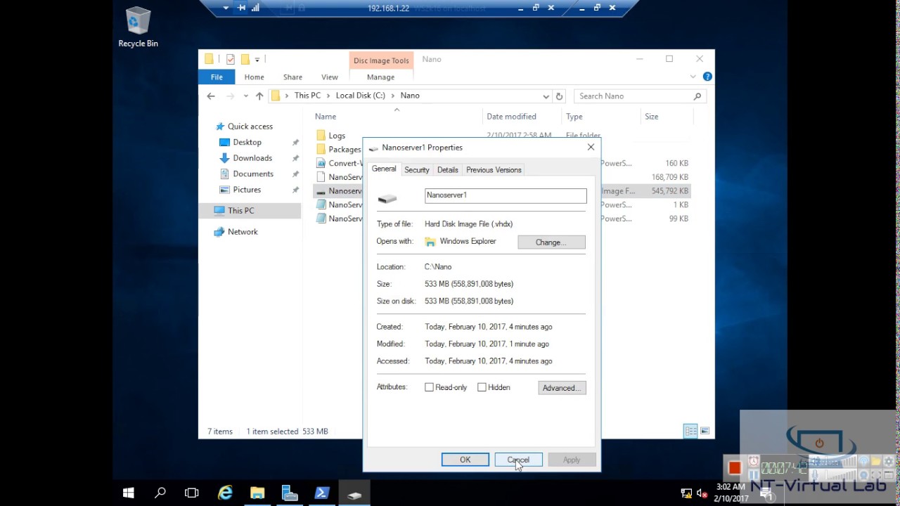 How to install and configure Nano Server in windows server 2016 - YouTube