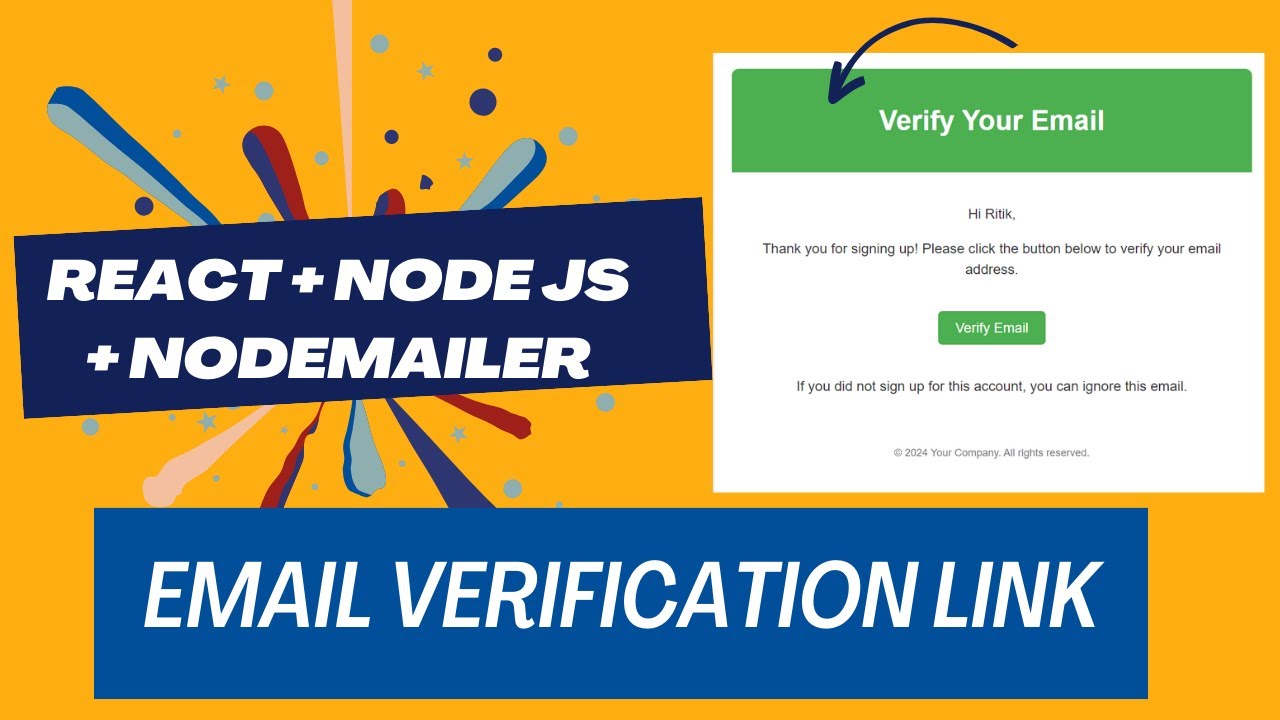 10 Confirmation Email With Nodejs How To Verify Email Send Verification Link Nodejs
