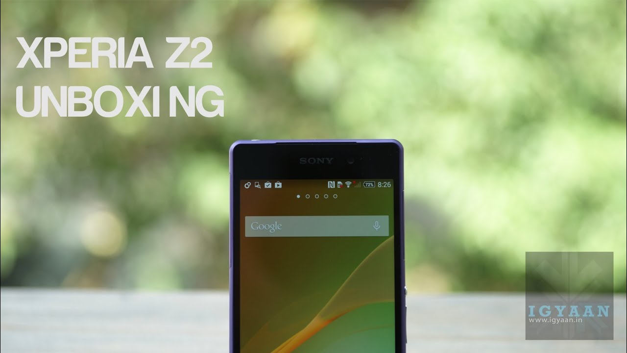Sony Xperia Z2 Unboxing and Hands On Review - Purple - YouTube
