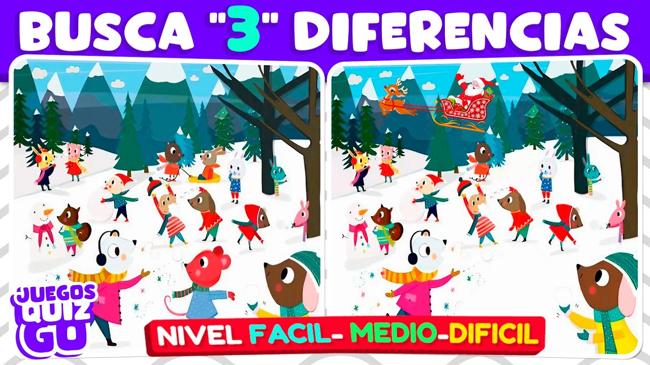 Encuentra las Diferencias 🎁"Desafío de Diferencias Navideñas" ️¡Desafío ...