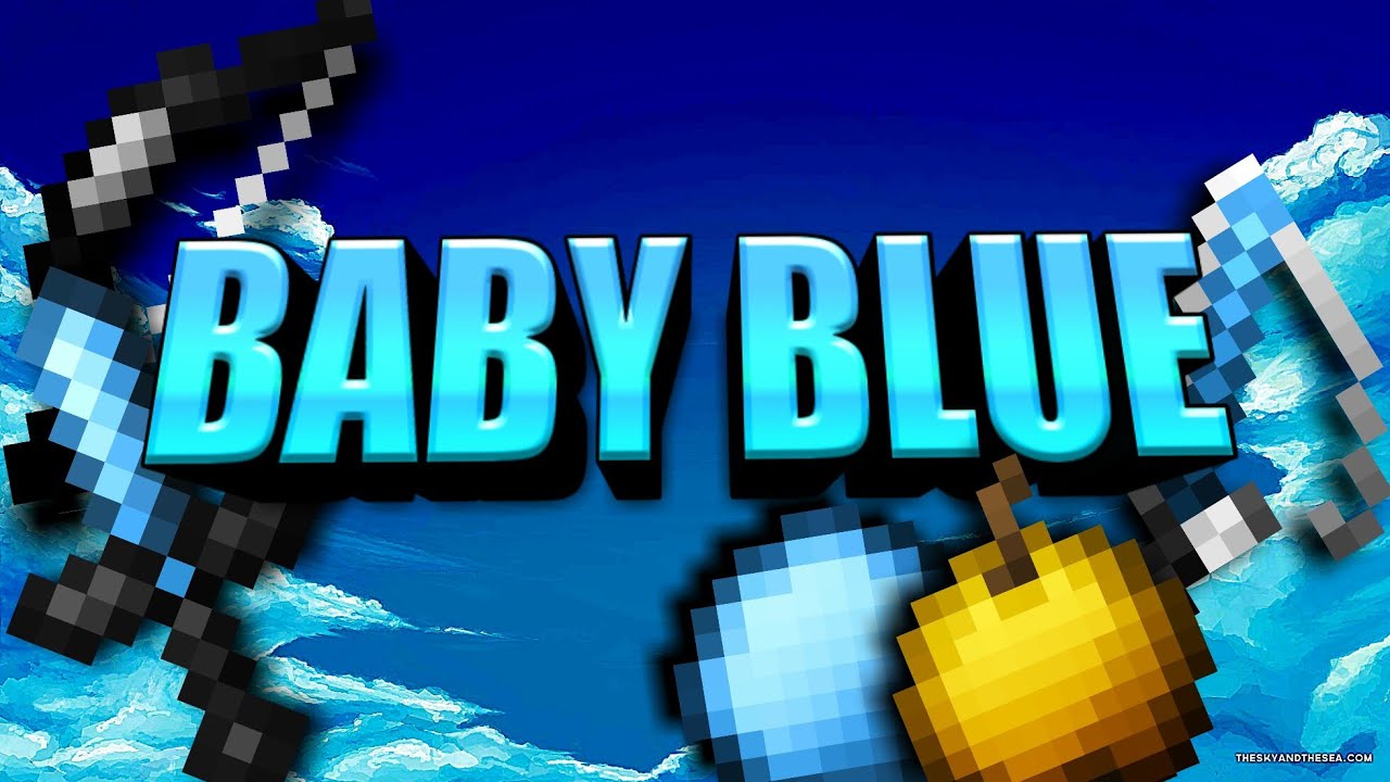 Baby blue [16x] MCPE PvP Texture Pack (FPS BOOST) - YouTube