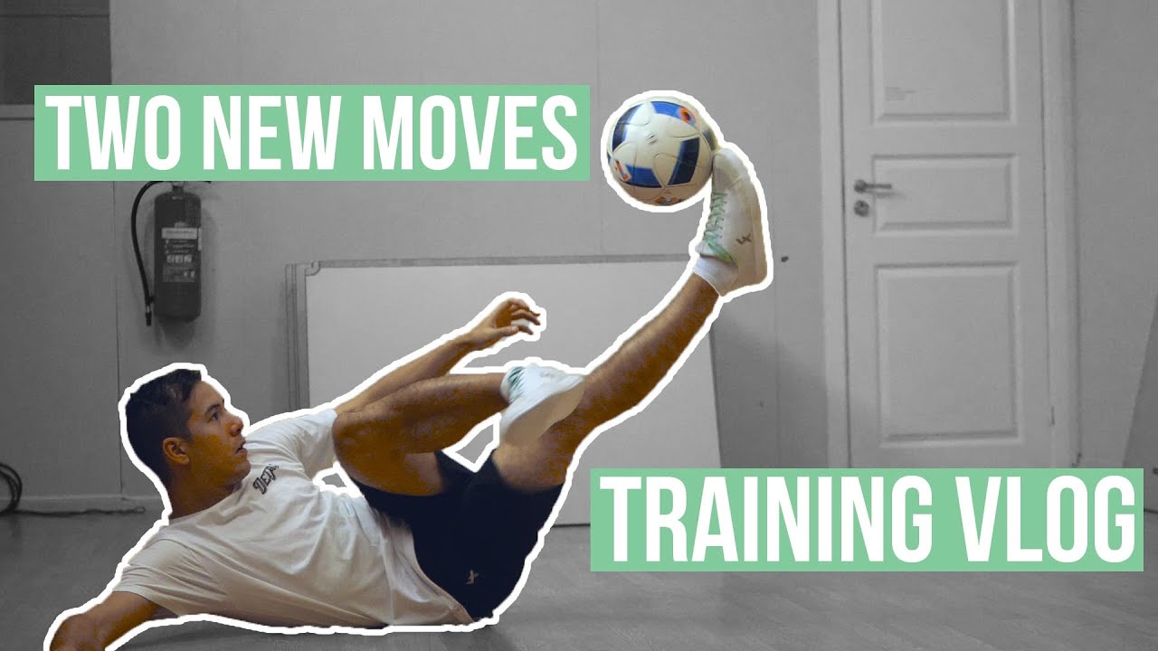 LANDING TWO NEW MOVES! - Football Freestyle training vlog - YouTube