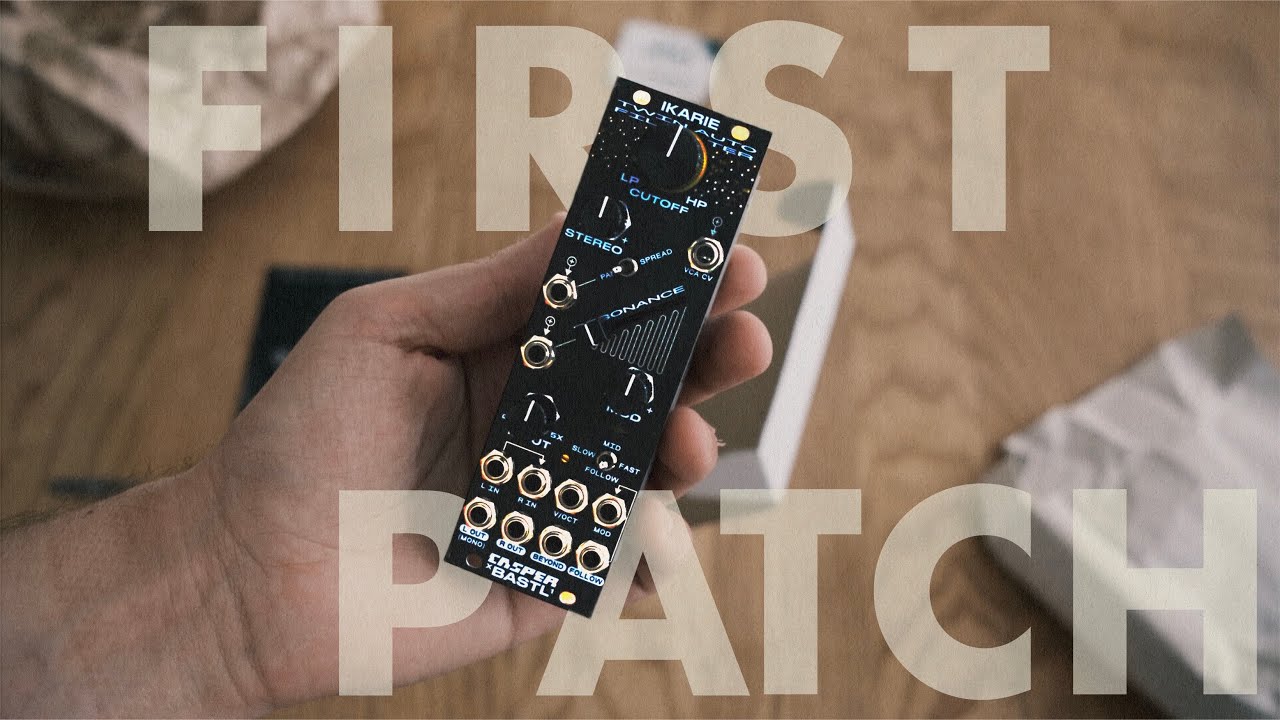 Bastl Ikarie - A Lovely Stereo Filter! First Patch & Unboxing - YouTube