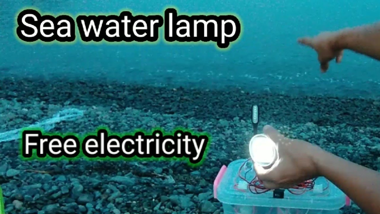 How to Generate Free Electricity using Sea Water | Salt water lamp ...