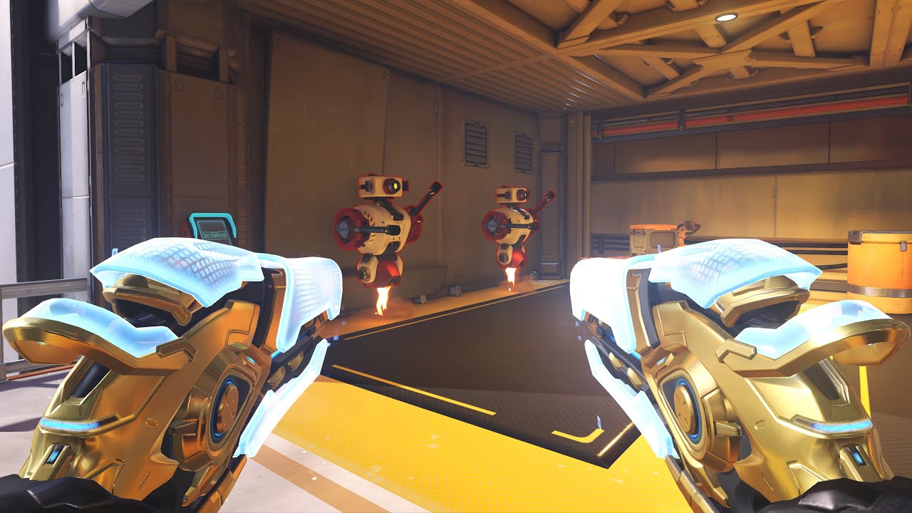 All Hard Light Weapons in-game - Mercy, Reaper, & Reinhardt (Golden ...