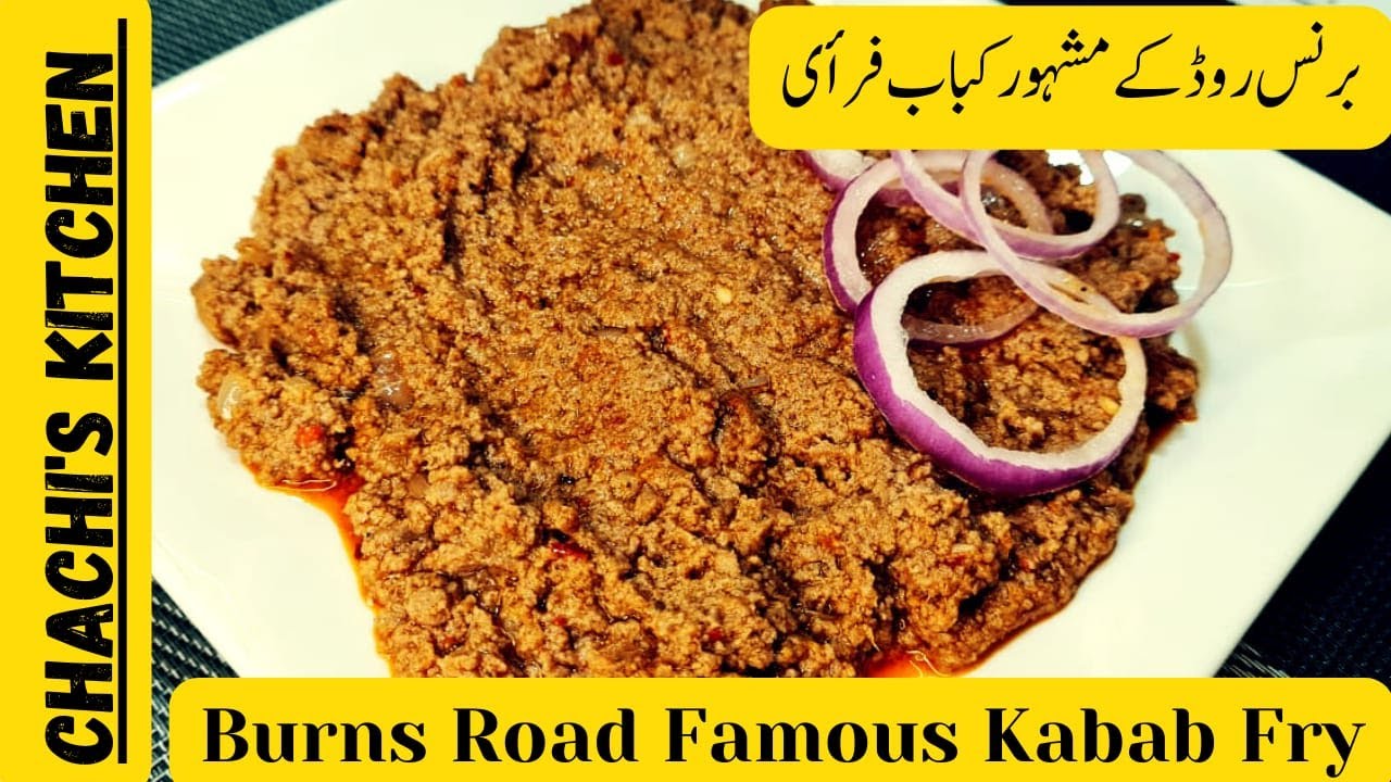 Kabab Fry Recipe | Burns Road Qeema Kabab | Waheed kabab Fry | Chachi's ...