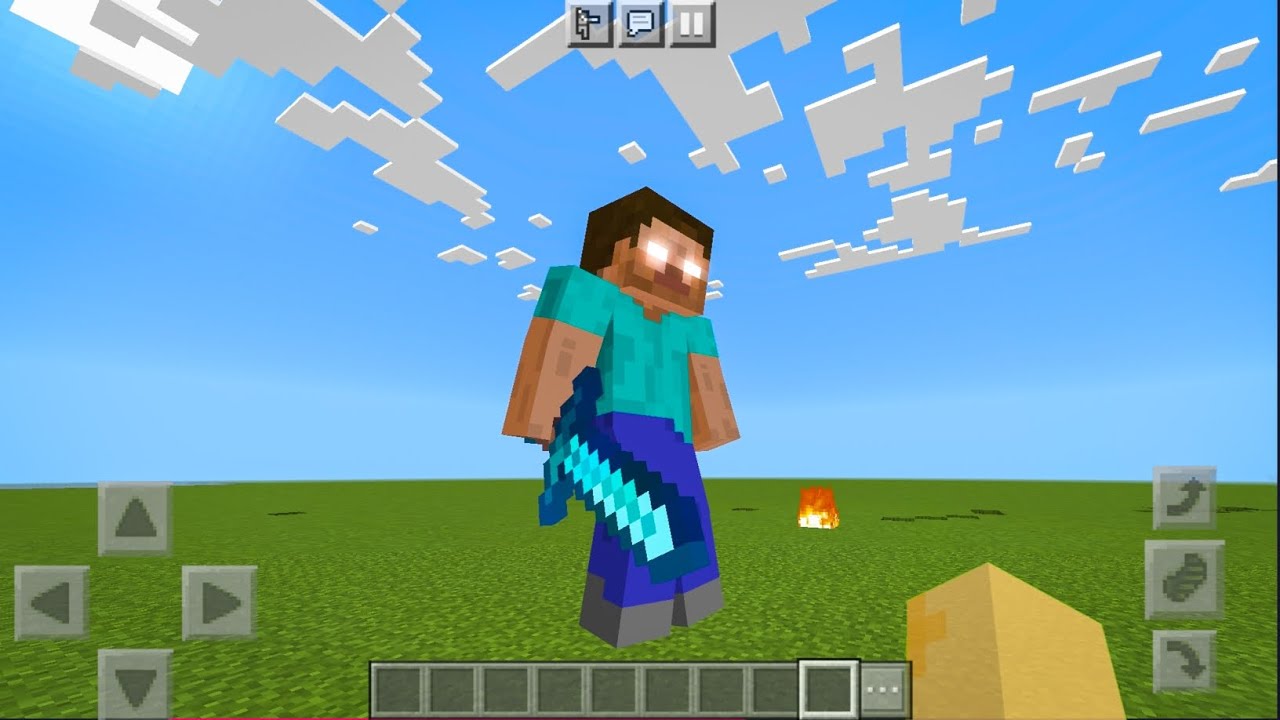 Cursed Herobrine Addon in Minecraft PE - YouTube