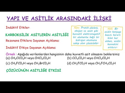 ORGANİK KİMYA| Yapı ve Asitlik Arasındaki İlişki