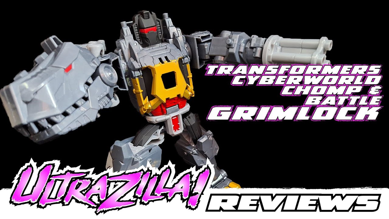 TRANSFORMERS CYBERWORLD CHOMP & BATTLE GRIMLOCK | Review 2466 - YouTube