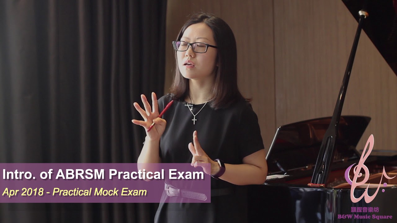 2018 04 08 Intro. of ABRSM Practical Exam - YouTube