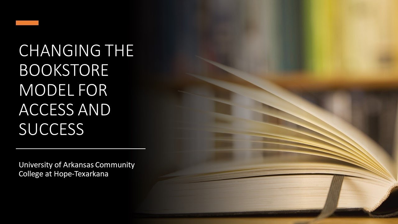Changing the Bookstore Model for Access and Success - YouTube
