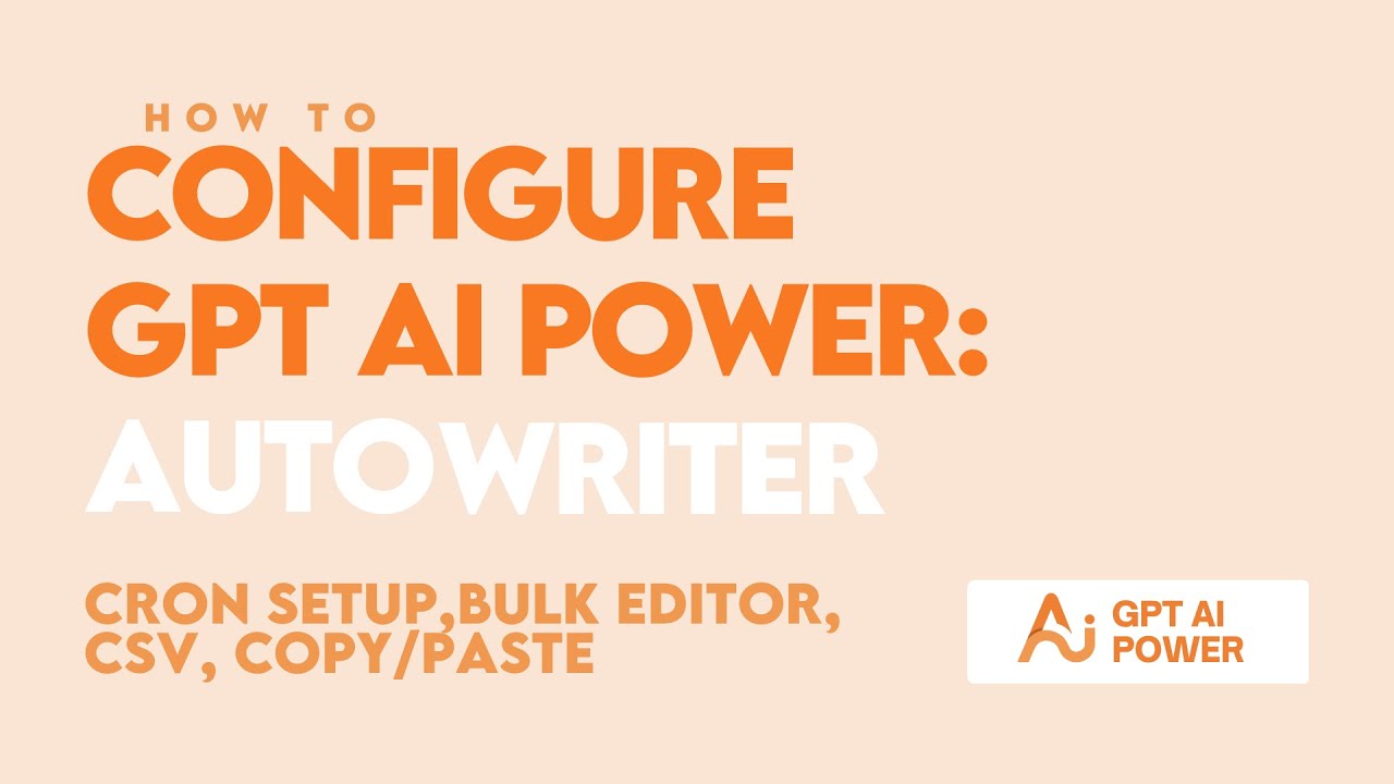 Auto Content Writer - Cron Setup - YouTube