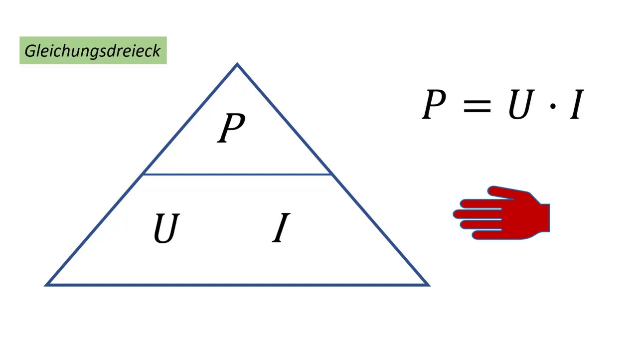 P=U*I ohne Mathematik umstellen. - YouTube