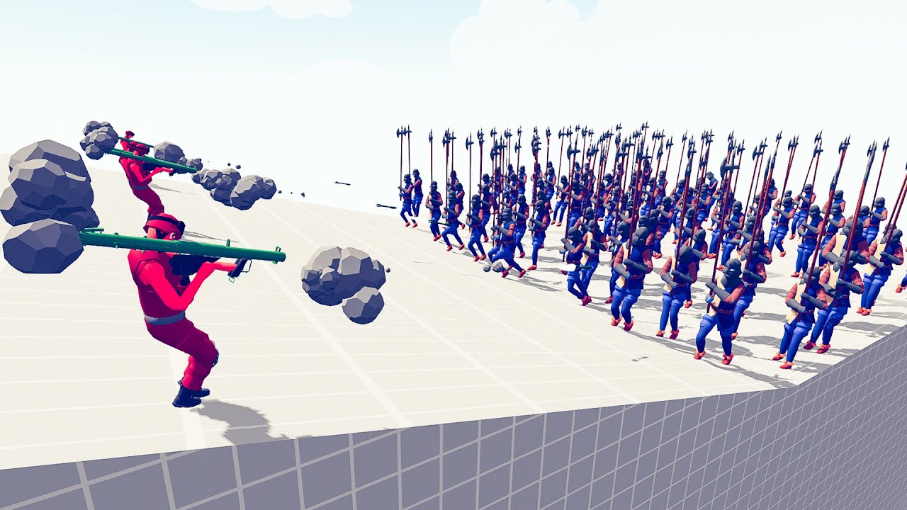 ROCKET LAUNCHER SOLDIERS VS 100X MELEE UNITS ARMY - TOTALLY ACCURATE ...