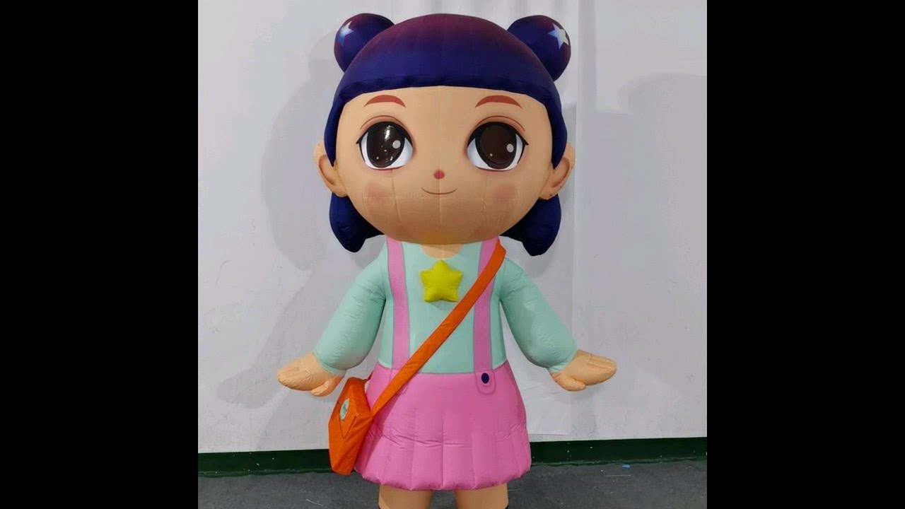 Lovely Inflatable Girl Costume For Advertising Shopping Mall Stage ...