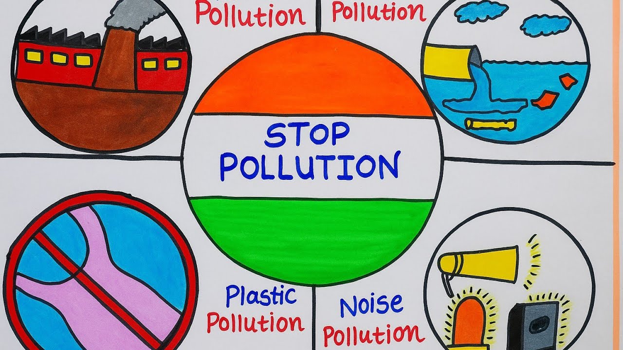 👉Stop pollution drawing/national pollution control day drawing/how to ...