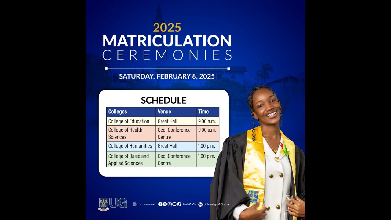 2025 Matriculation Ceremonies - Cedi Conference Centre - Afternoon ...