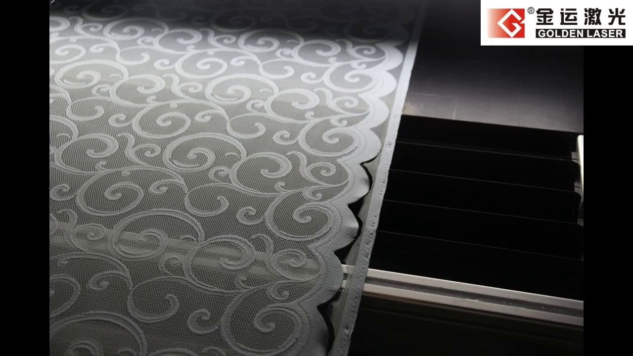 Automated Lace Laser Cutting Machine - YouTube