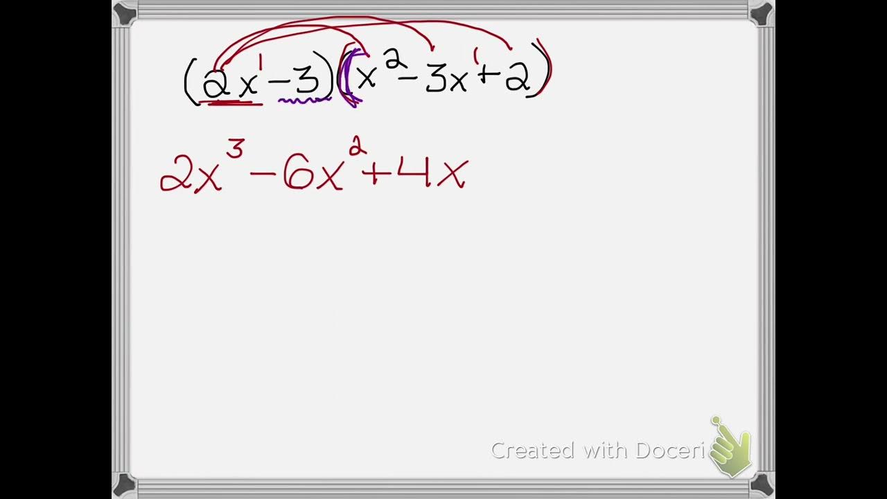 Multiplying Polynomials (binomial x trinomial) - YouTube