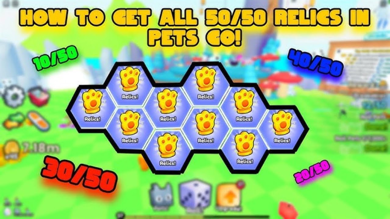 How to Find all 50 Secret Relic Locations in Pets Go Roblox - YouTube