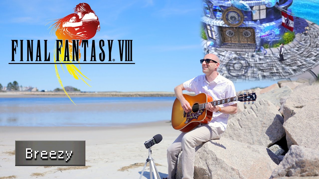 Breezy Fingerstyle Guitar Played at the Beach (FF8) with free guitar ...