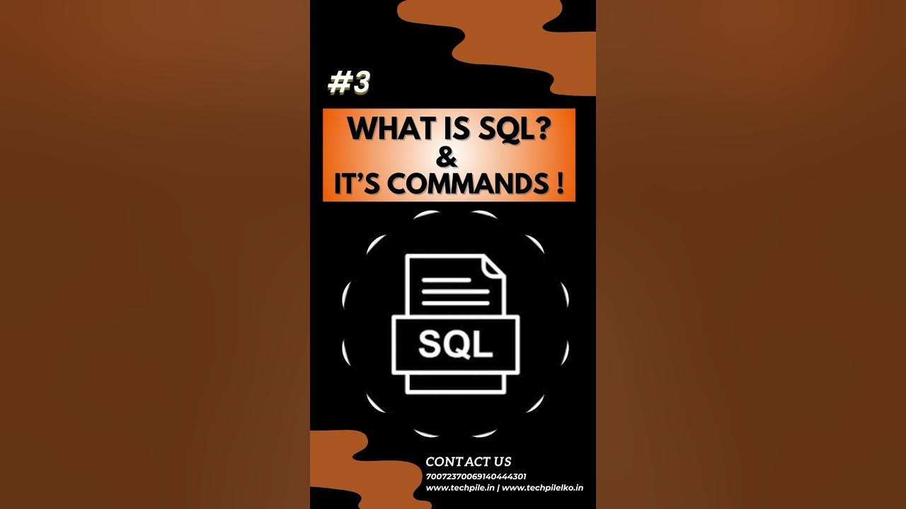 🔥 Introduction to SQL, Commands In SQL techpile #codehelper #coding #programming - YouTube