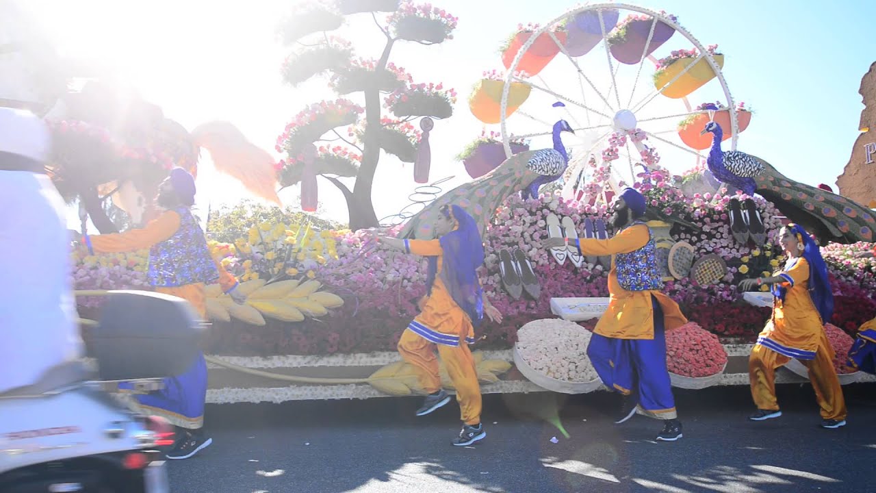 India and Sikh Float in Pasadena Rose Parade 2016 - YouTube