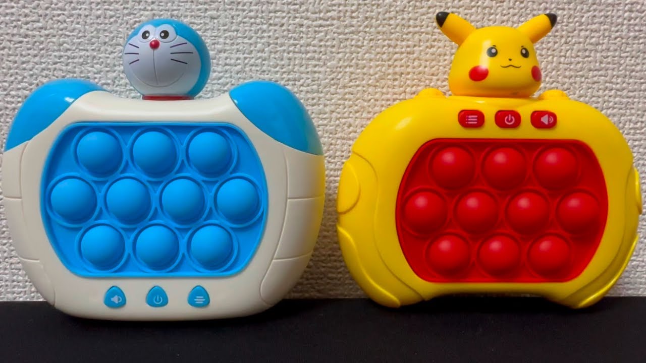 FAST PUSH FIDGET GAME TOYS DORAEMON AND PIKACHU - YouTube