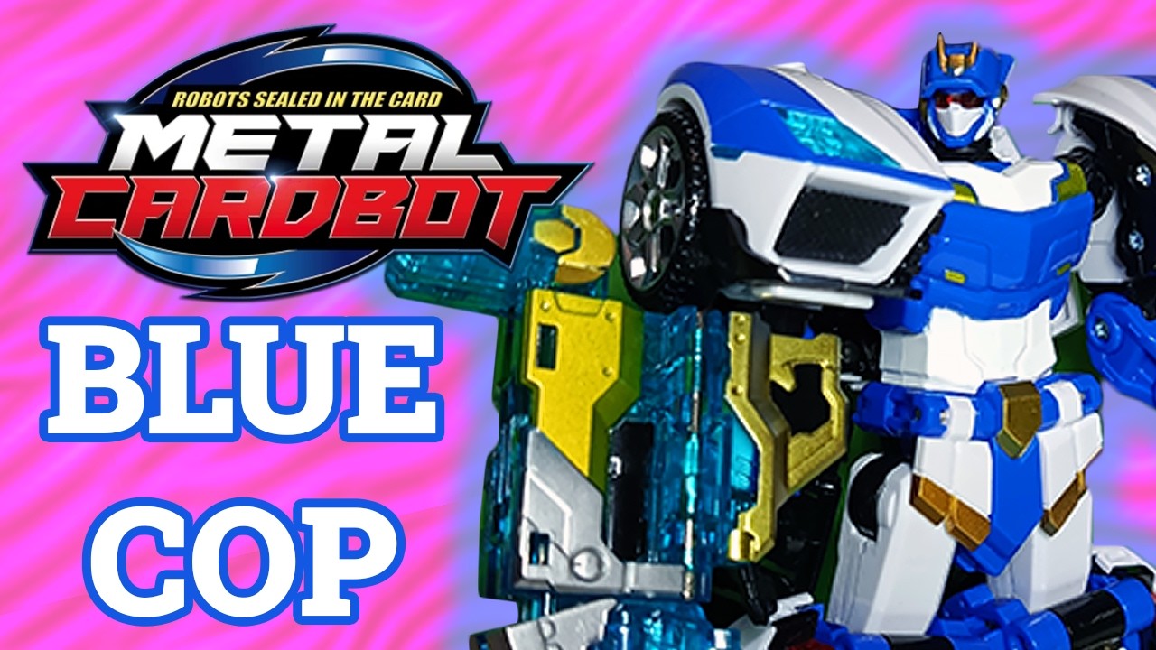 Metal Cardbots Blue Cop Review - Better Than Transformers? - YouTube