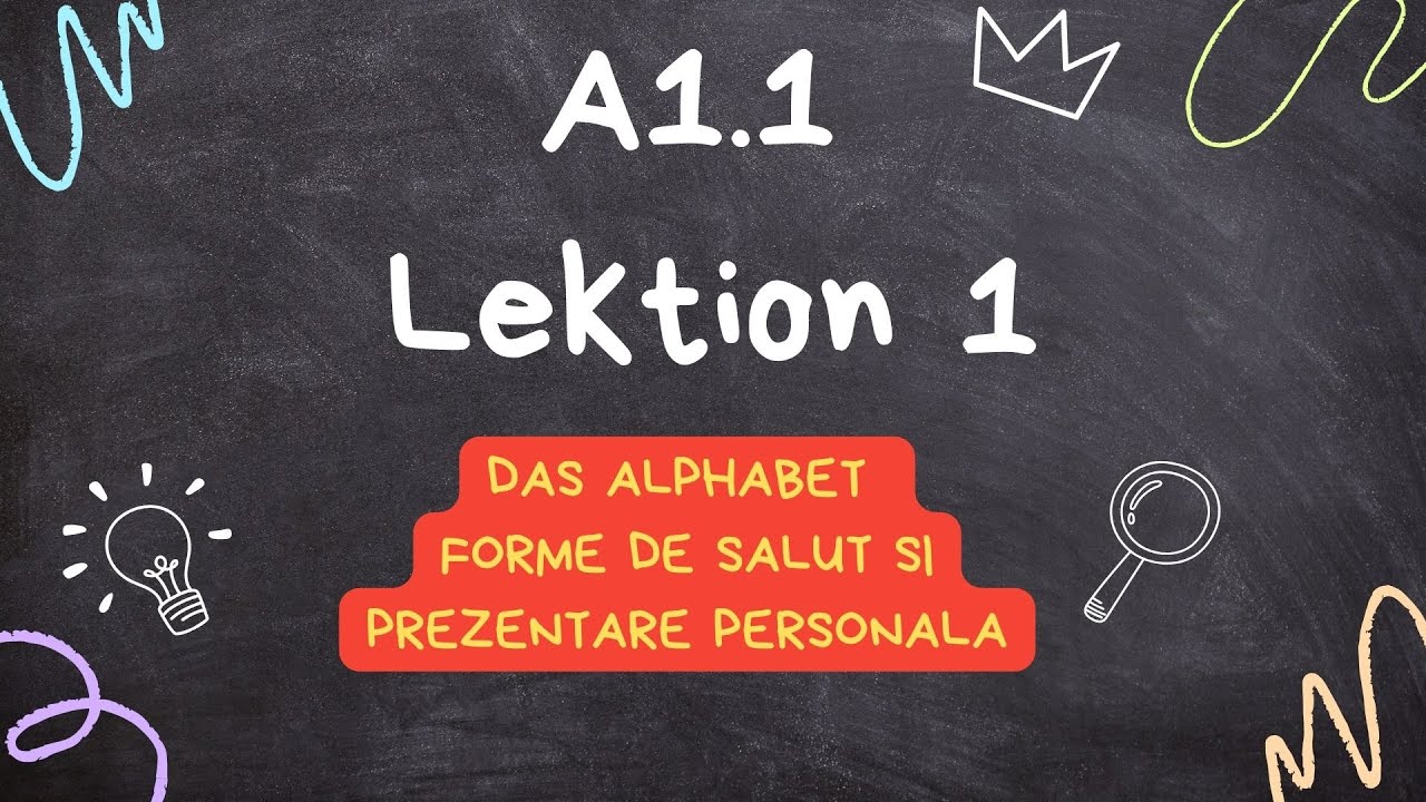 Curs gratuit Germana - Lectia 1 - Alfabet, Forme de Salut si Prezentare ...