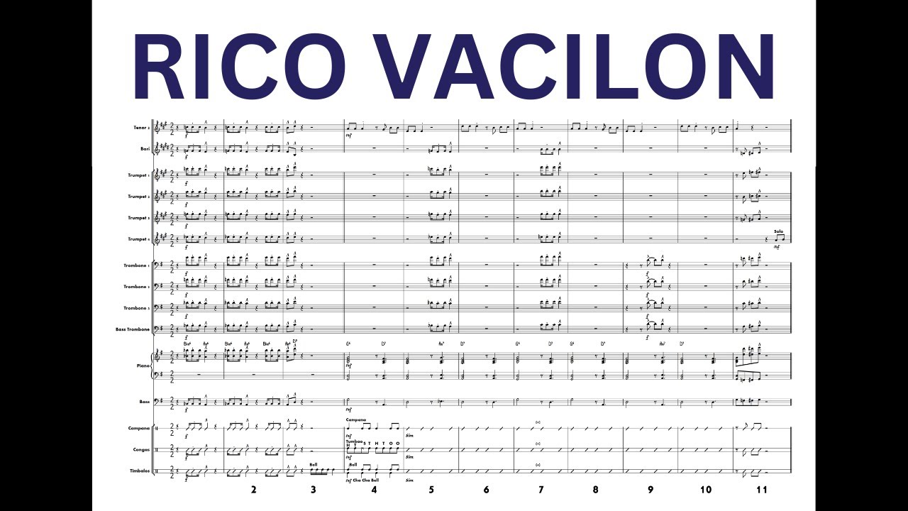 Rico Vacilon (Quincy Jones & Tito Puente) Big Band Transcription - YouTube