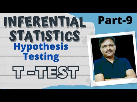 t Test | Inferential Statistics part 9 | Applied maths Class 12 Gaur ...