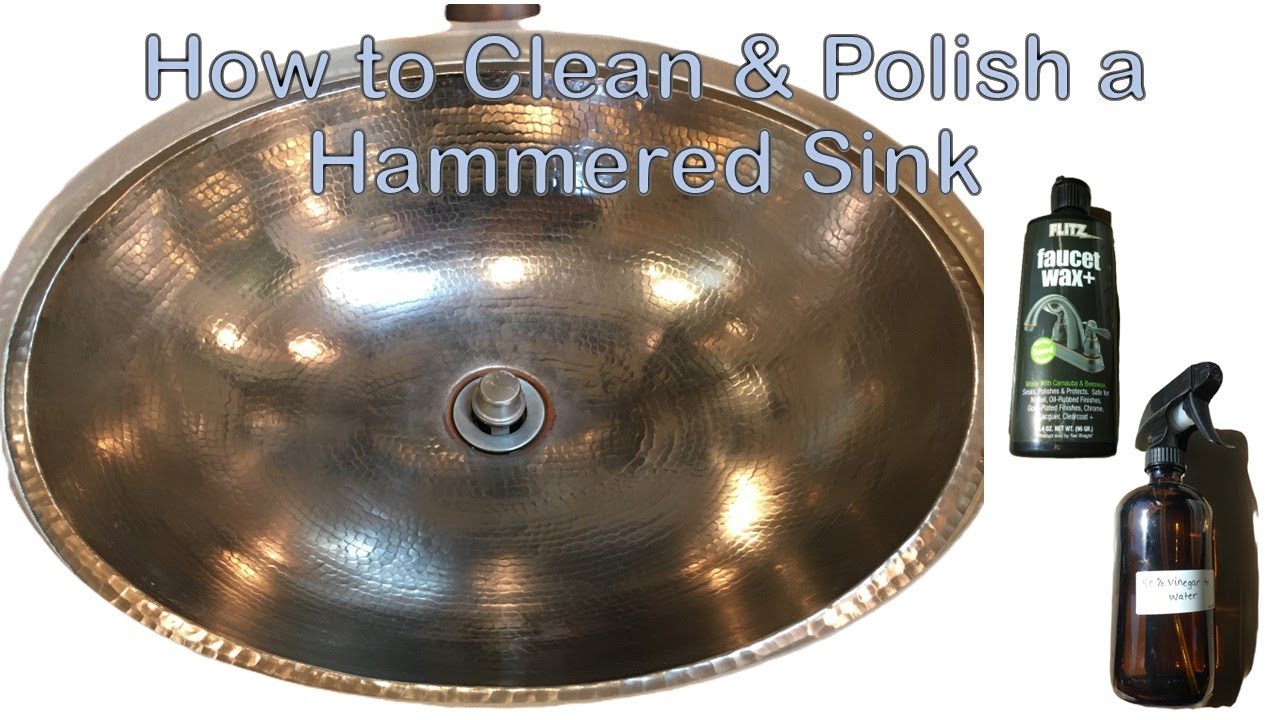 How To Clean & Wax a Sink - Hammered Nickel-Plated Native Trails - YouTube