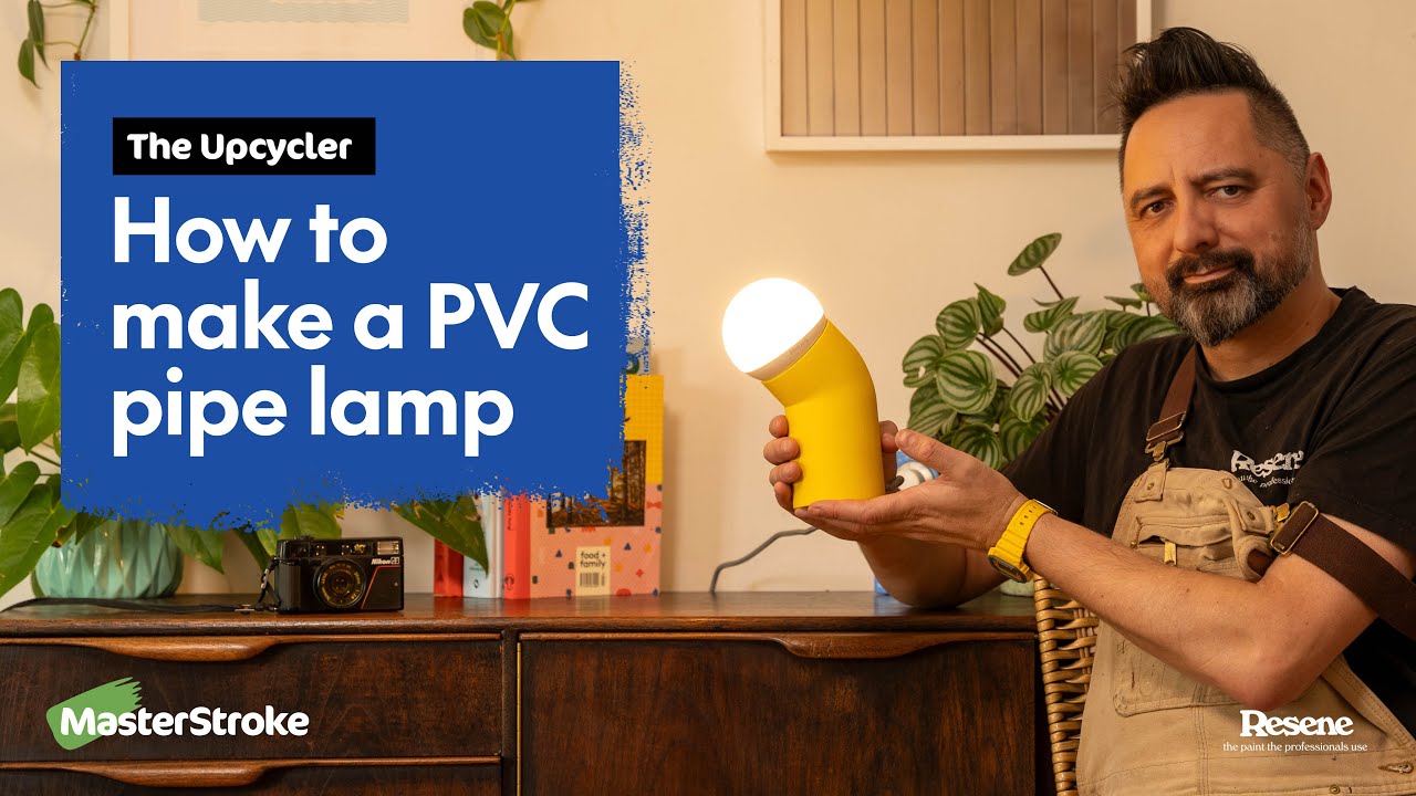 The Upcycler - How to make a PVC pipe lamp - YouTube