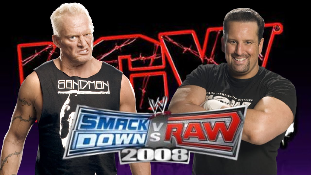 Sandman vs. Tommy Dreamer - WWE SmackDown vs. Raw 2008 - YouTube