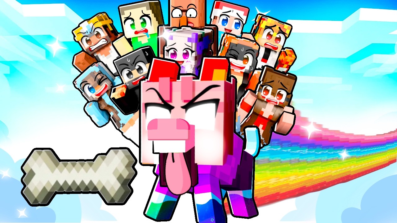 Předstírám, že jsem ŠTĚNĚ na JEDNOM OP CHUNKU v Minecraftu! - YouTube