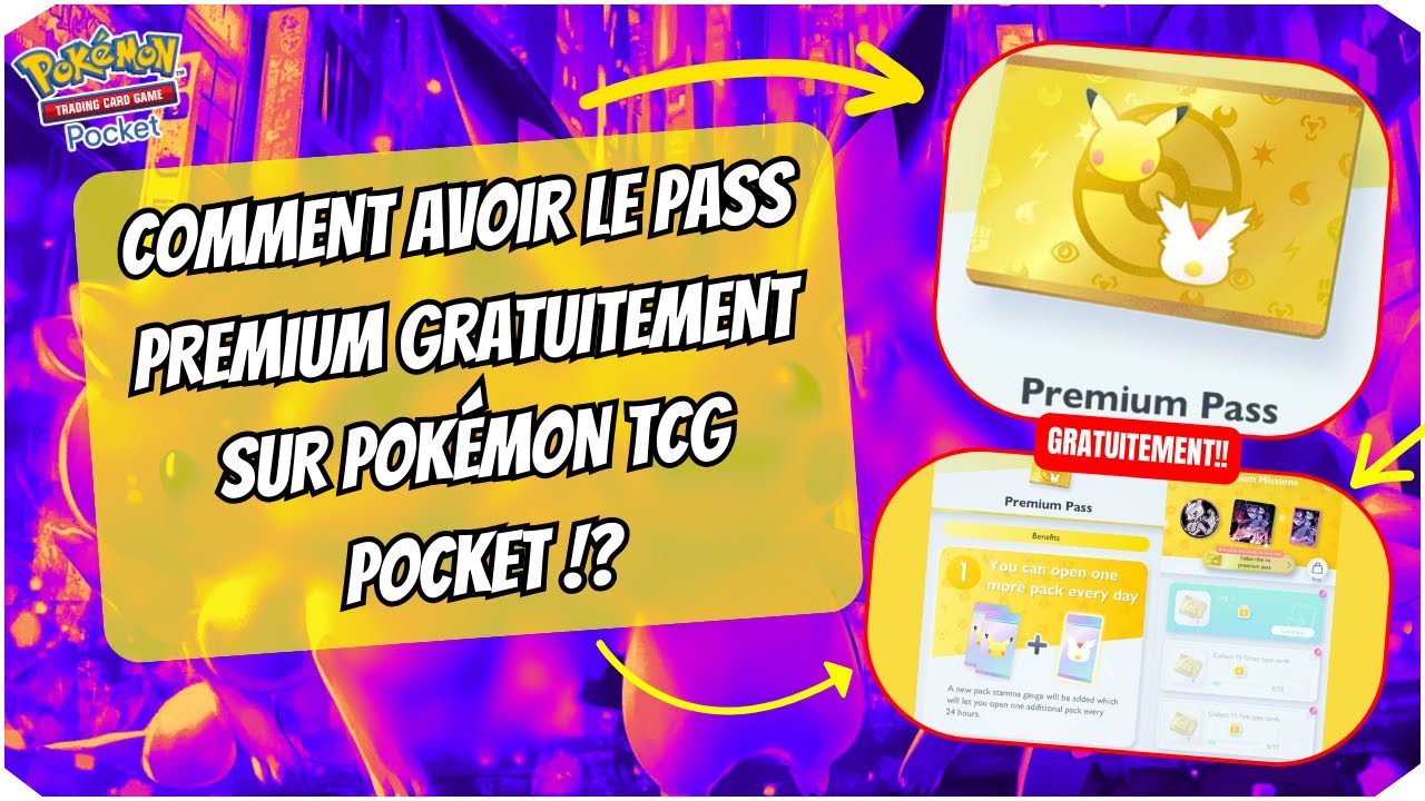COMMENT AVOIR LE PASS PREMIUM GRATUITEMENT SUR POKÉMON TCG POCKET ...