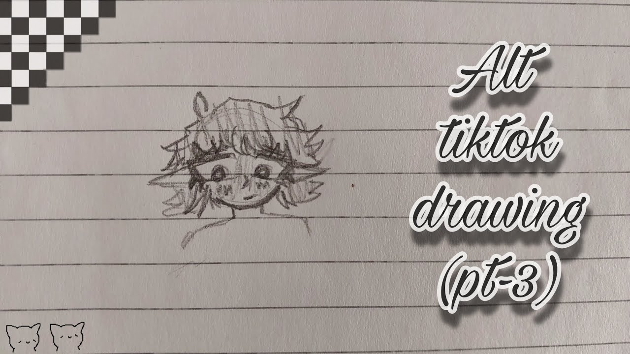 Alt tiktok drawing (pt-3) ️ | Simple | Girl version | Slytharts - YouTube