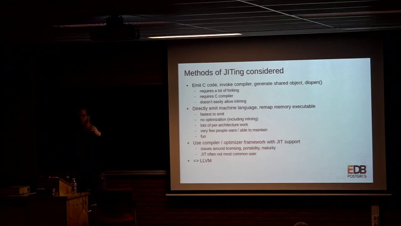 Jiting Postgresql Using Llvm Youtube