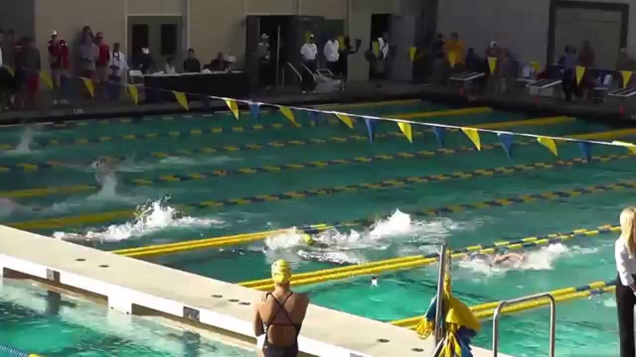 Ivy Martin beats out Missy Franklin in the 100 Freestyle - YouTube