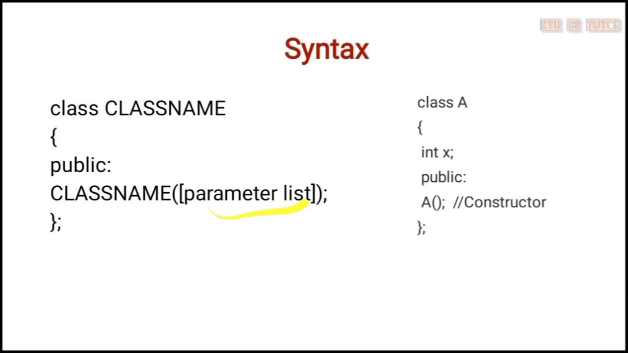 Ktu Cs403 Programming Paradigmmodule 5 Part 5constructors And Destructors Youtube