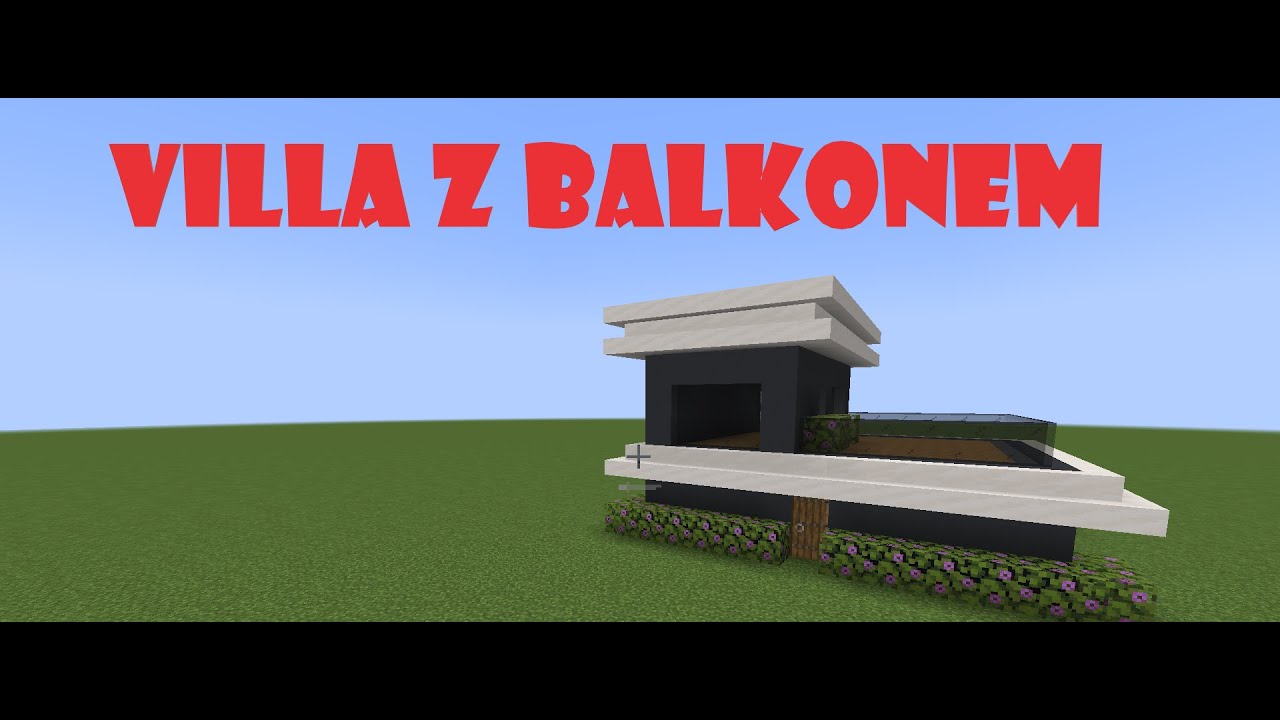 Minecraft Domy #16 Villa z balkonem - YouTube